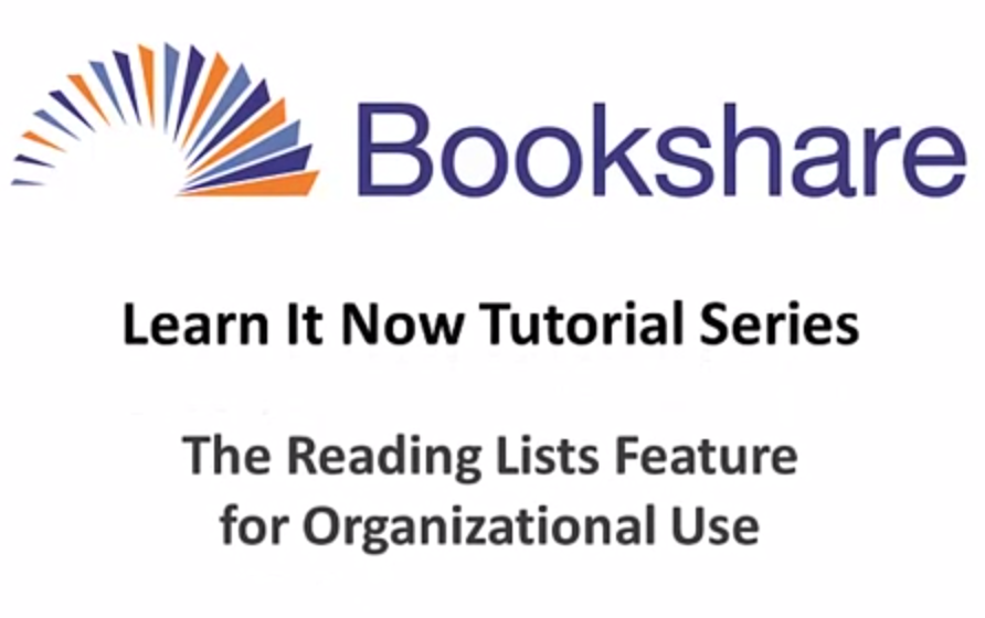 How to Create a Reading List on Bookshare – Paths to Literacy