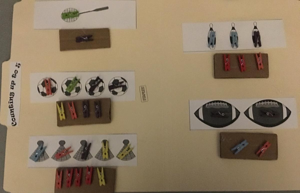 Math Counting And Matching File Folder Activity Paths To Literacy