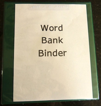 Word Bank Binder – Paths to Literacy