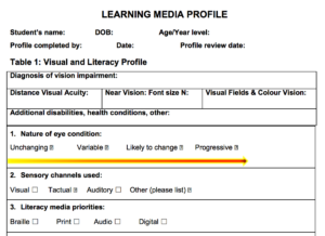 Sample Learning Media Assessments – Paths to Literacy