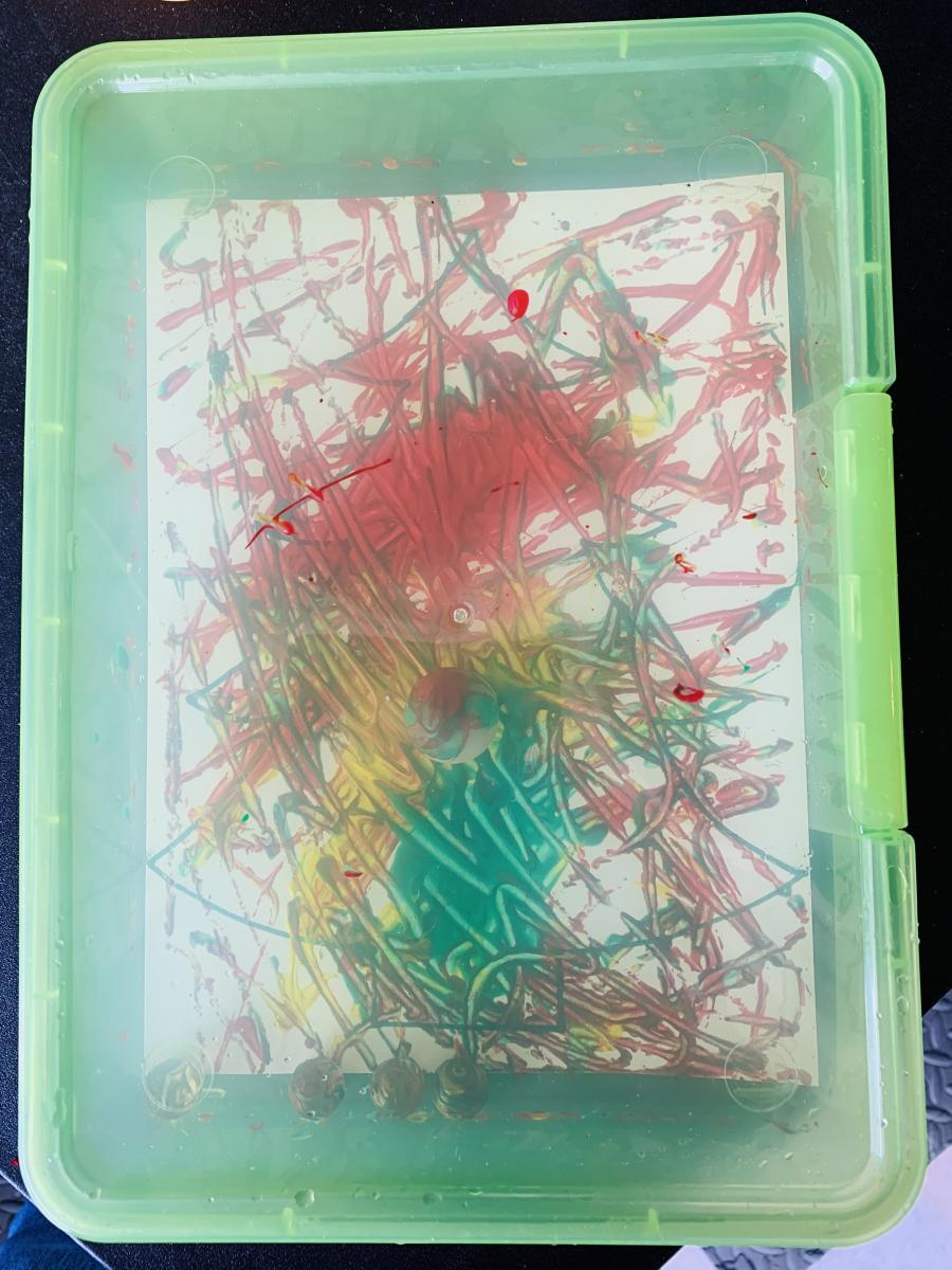 Marble Paint Roll Christmas Fun – Paths to Literacy