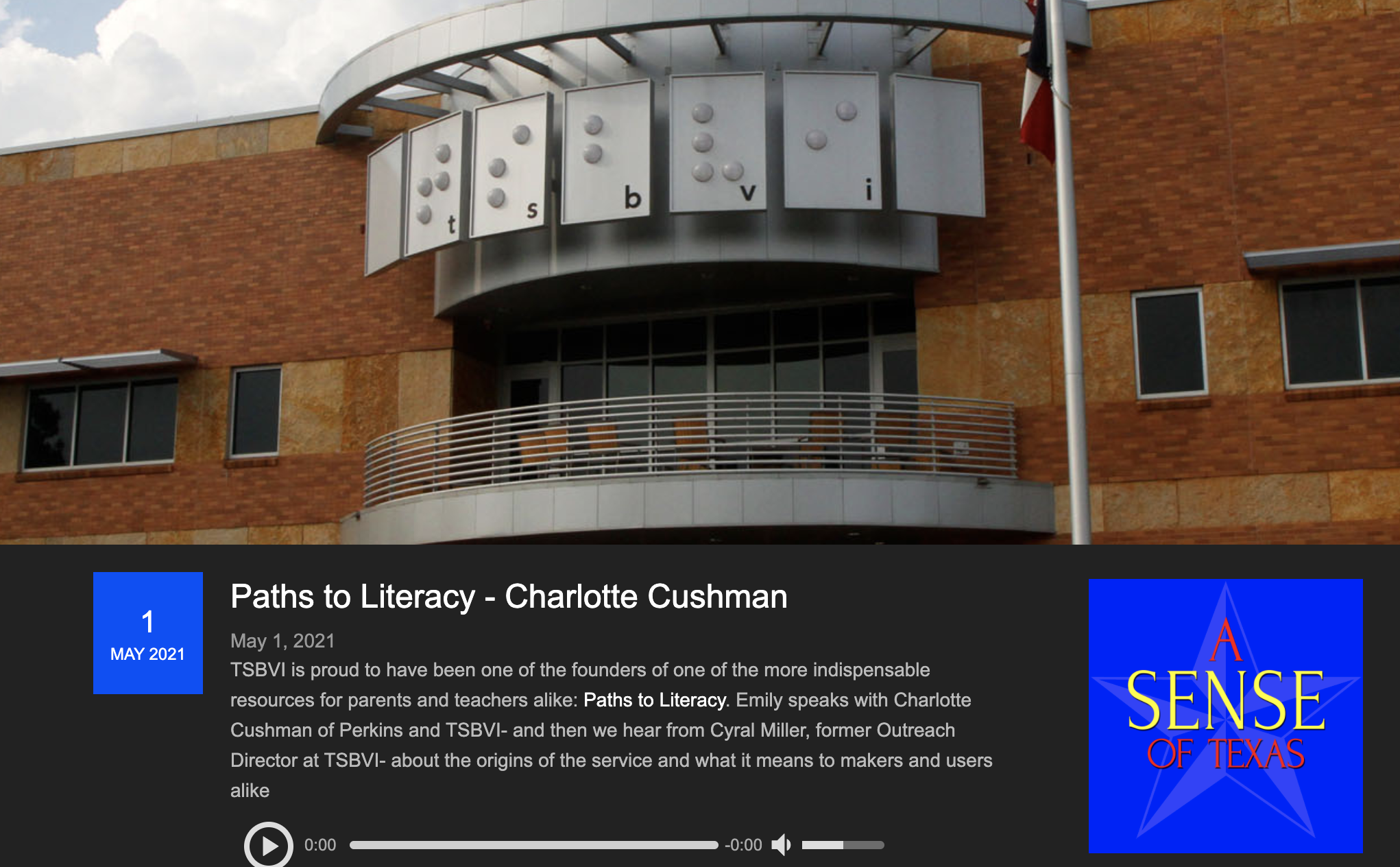 Paths to Literacy Podcast on A Sense of Texas – Paths to Literacy