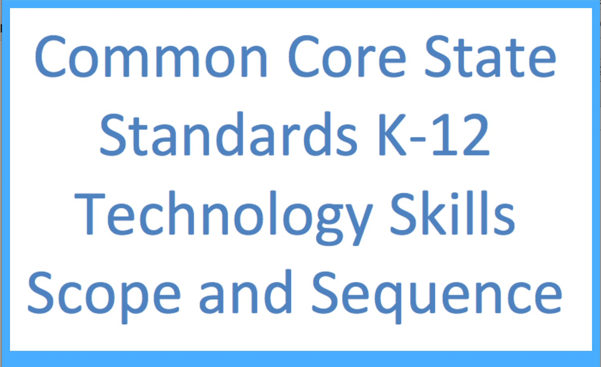 Scope and Sequence of Digital Literacy Skills – Paths to Literacy