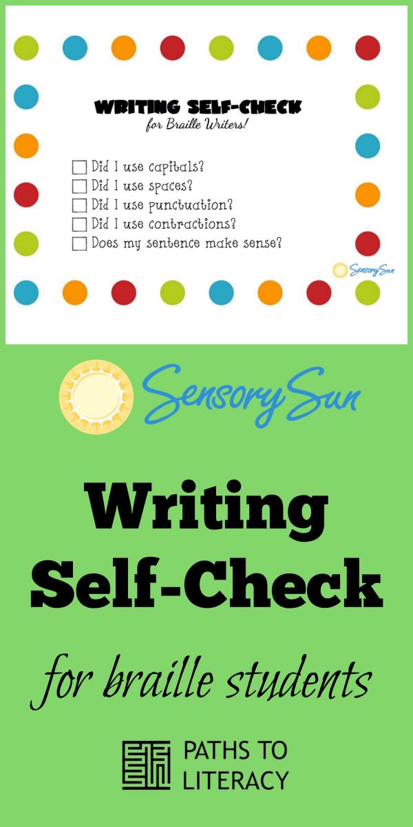 Writing Self-Check for Braille Students – Paths to Literacy