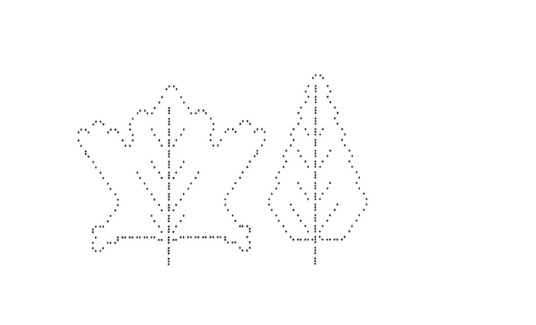 Two Leaves Braille Art Design – Paths to Literacy